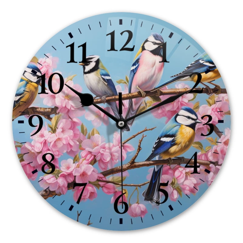 Battery Operated Analog Wall Clocks Non-Ticking Silent Modern Clock ...