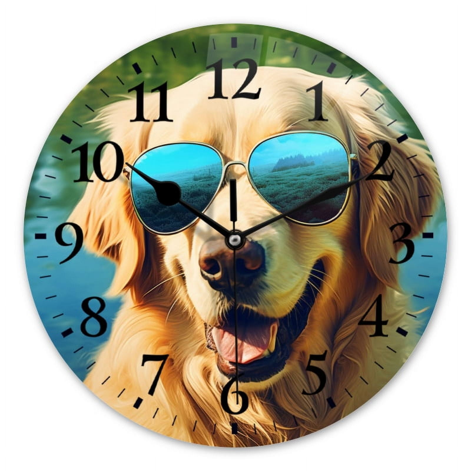 Battery Operated Analog Wall Clocks Non-Ticking Silent Modern Clock ...