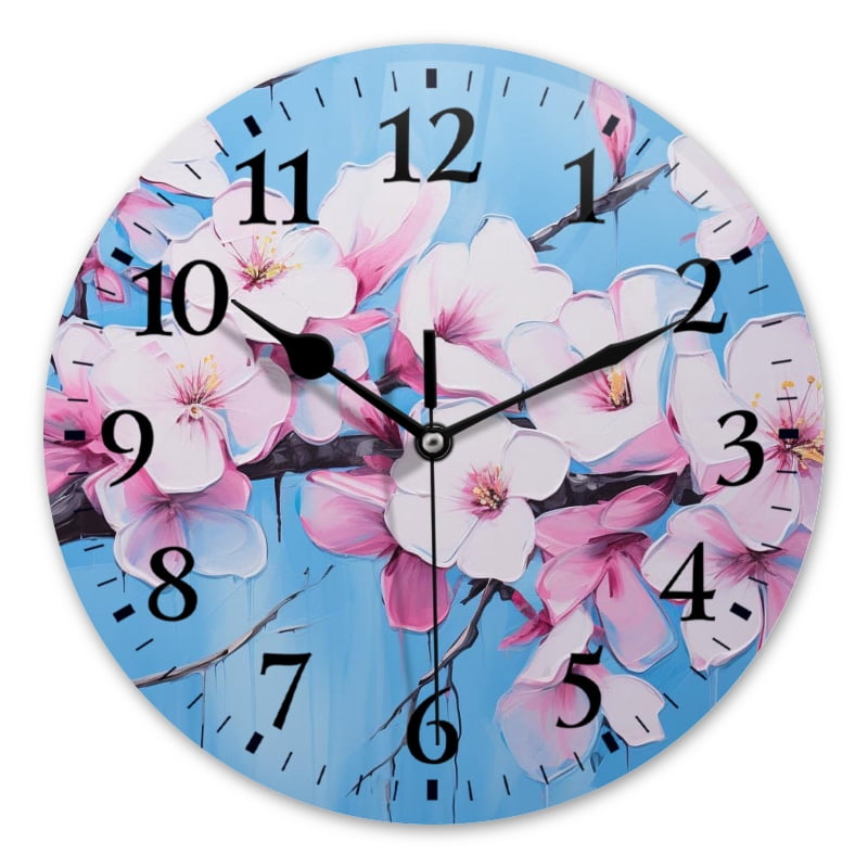Battery Operated Analog Wall Clocks Non-Ticking Silent Modern Clock ...