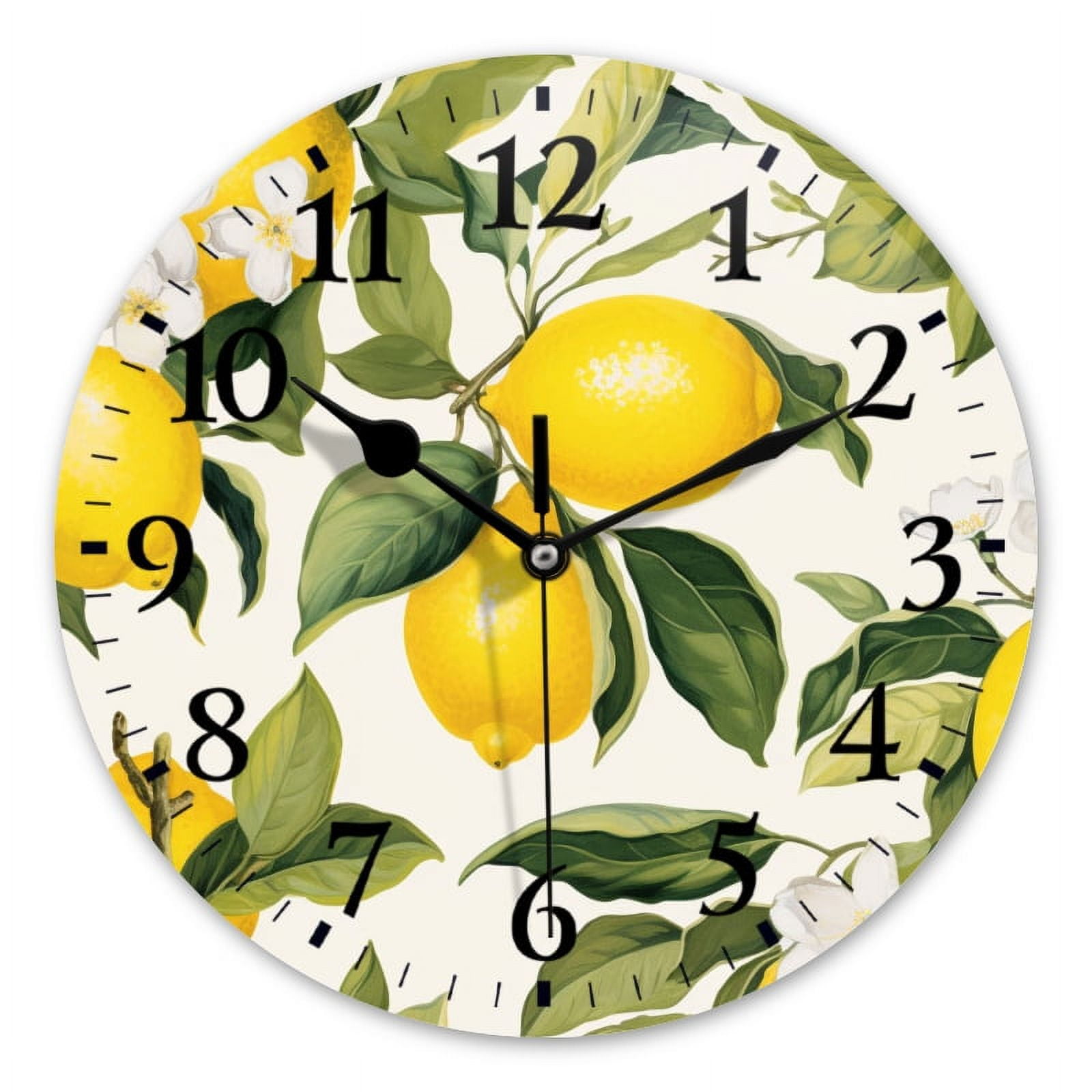 Battery Operated Analog Wall Clocks Non-Ticking Silent Modern Clock ...