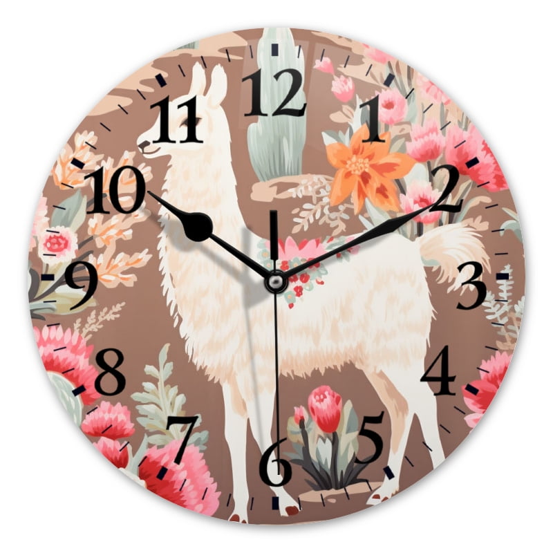 Battery Operated Analog Wall Clocks Non-Ticking Silent Modern Clock ...