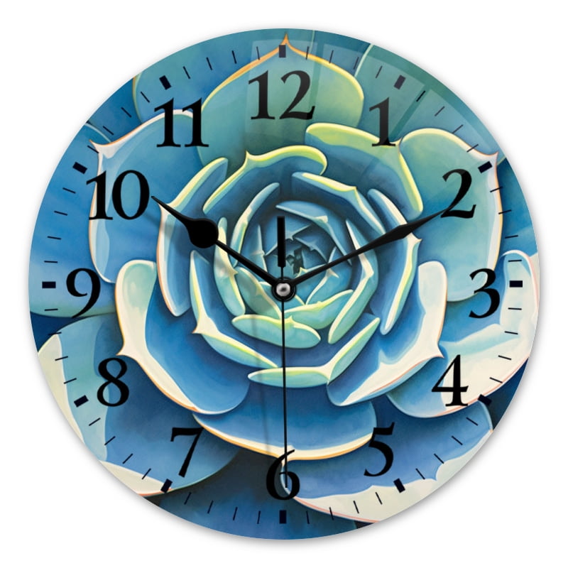 Battery Operated Analog Wall Clocks Non-Ticking Silent Modern Clock ...
