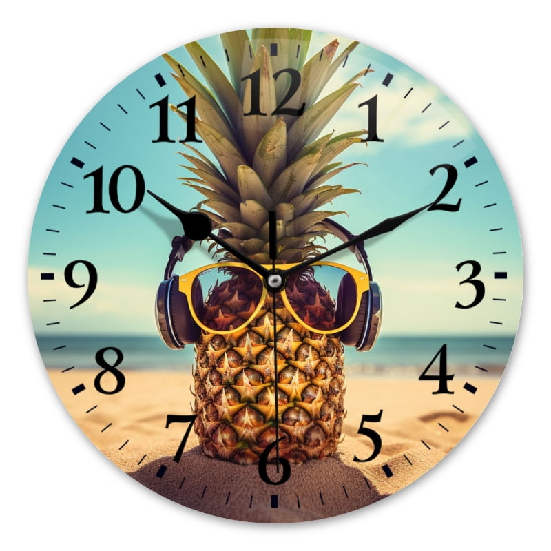 Battery Operated Analog Wall Clocks Non-Ticking Silent Modern Clock ...