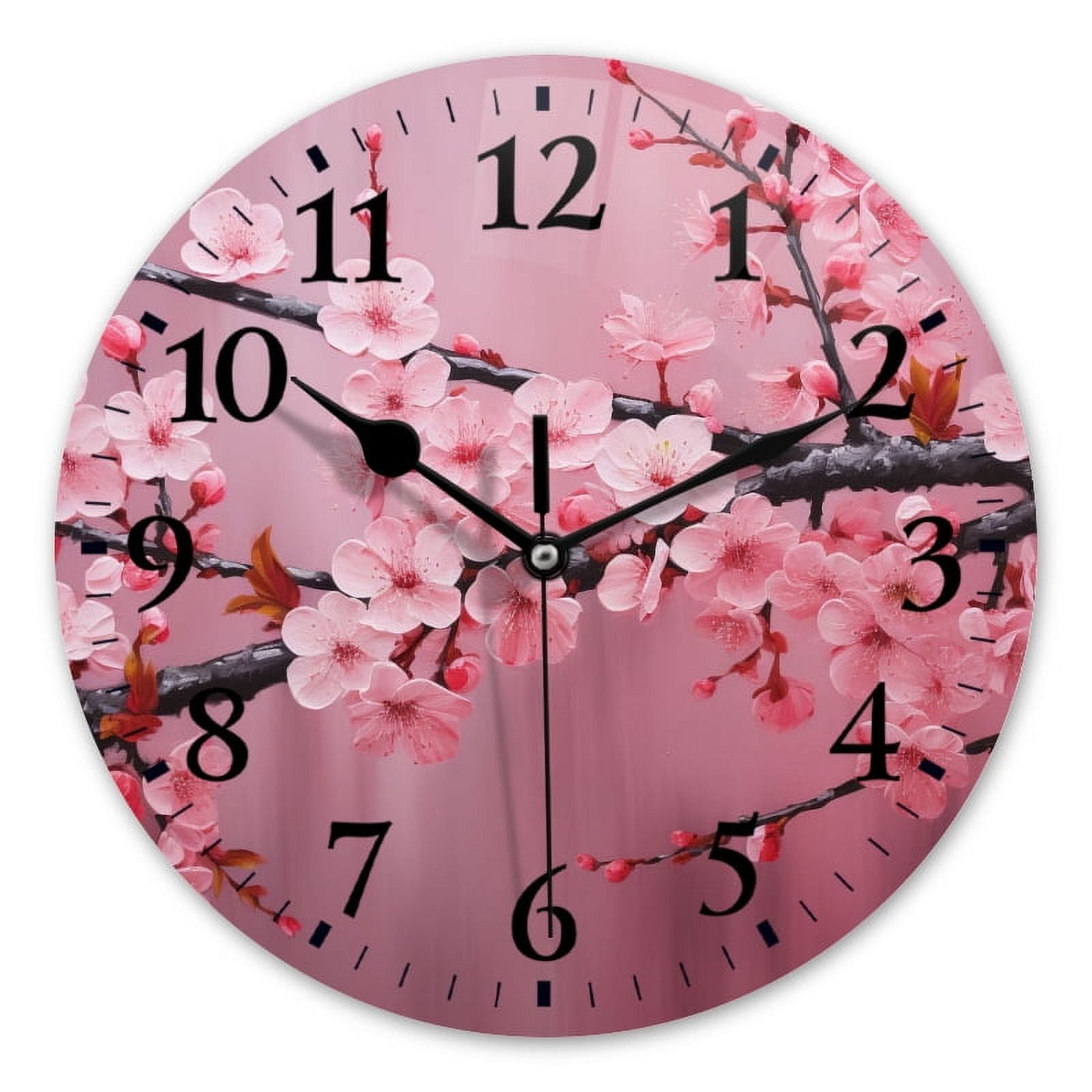 Battery Operated Analog Wall Clocks Non-Ticking Silent Modern Clock ...