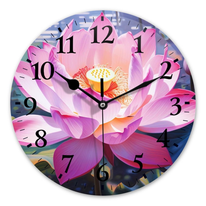 Battery Operated Analog Wall Clocks Non-Ticking Silent Modern Clock ...