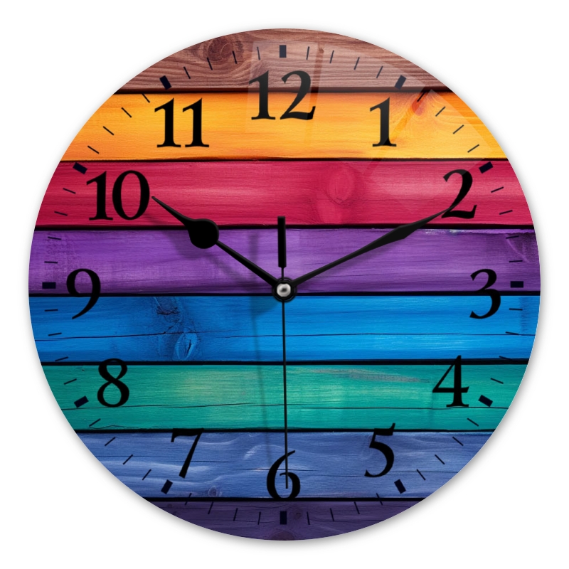 Battery Operated Analog Wall Clocks Non-Ticking Silent Modern Clock ...