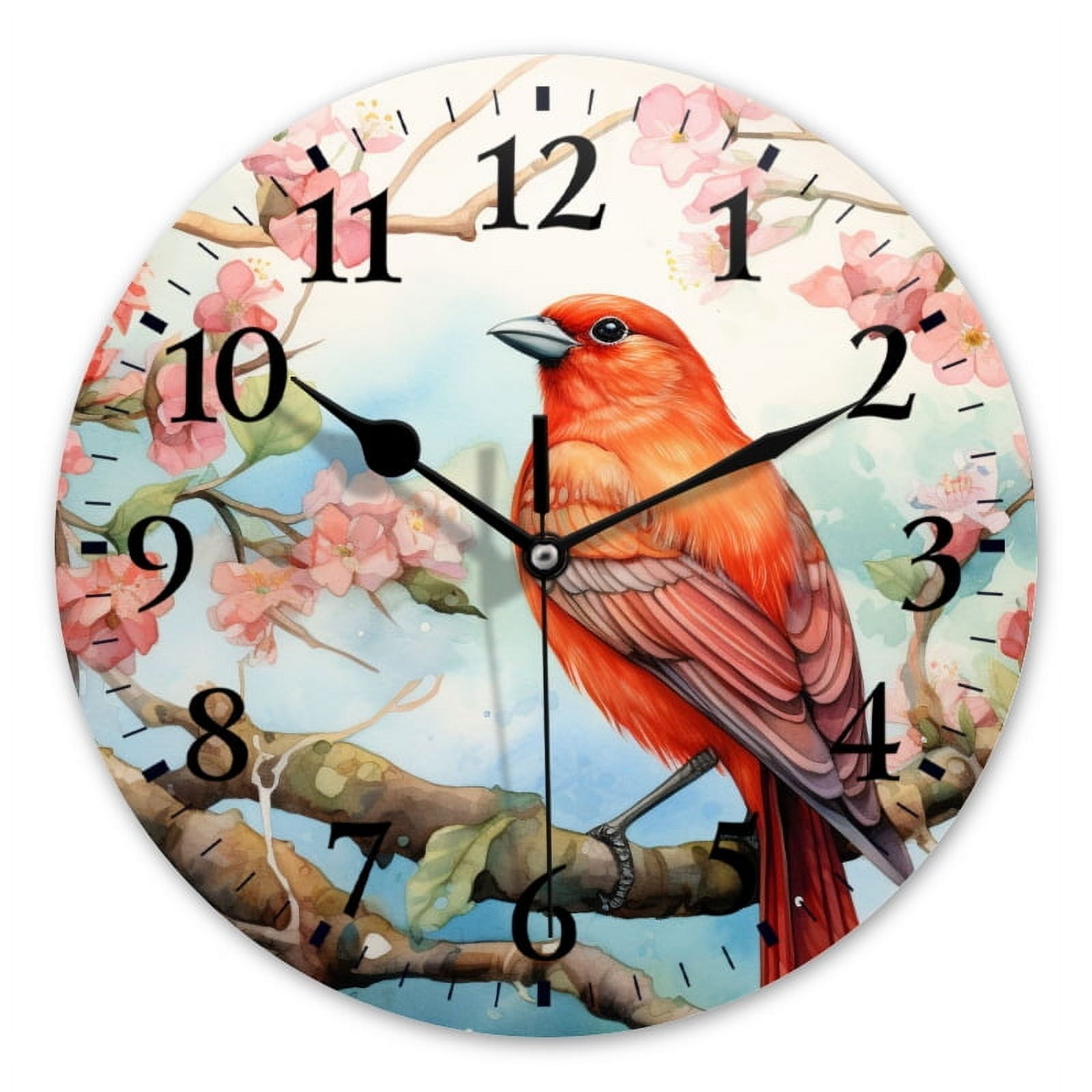 Battery Operated Analog Wall Clocks Non-Ticking Silent Modern Clock ...