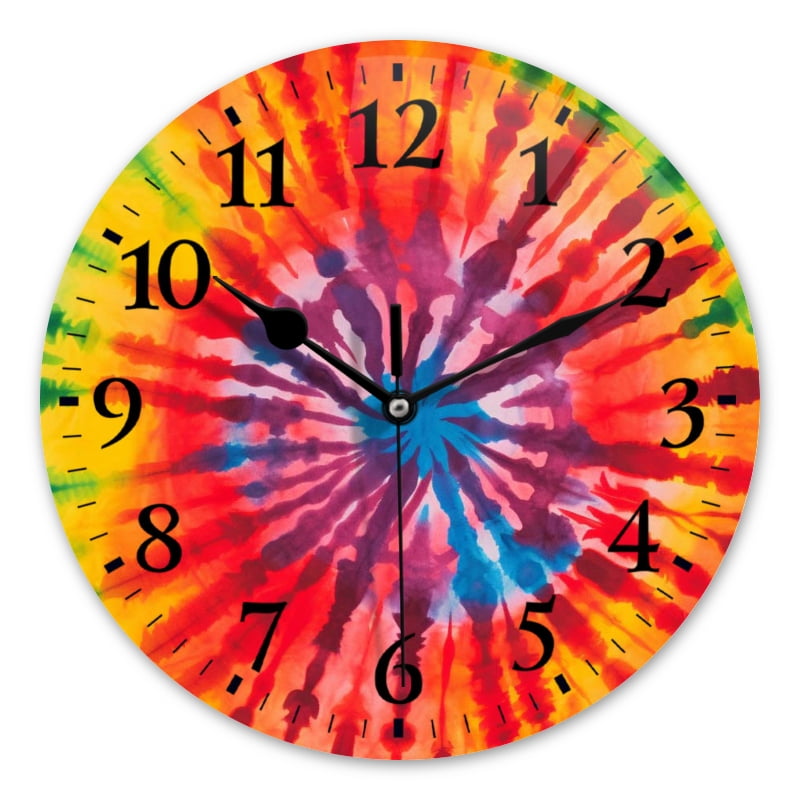 Battery Operated Analog Wall Clocks Non-Ticking Silent Modern Clock ...