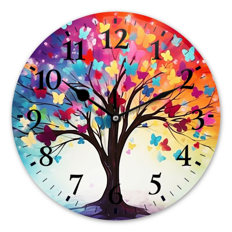 Battery Operated Analog Wall Clocks Non-Ticking Silent Modern Clock ...