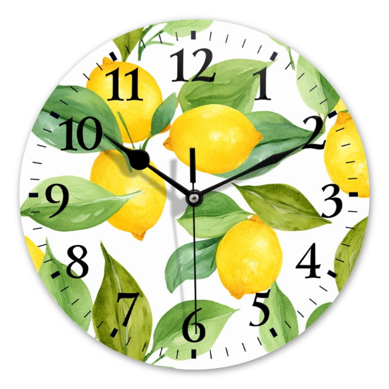 Battery Operated Analog Wall Clocks Non-Ticking Silent Modern Clock ...