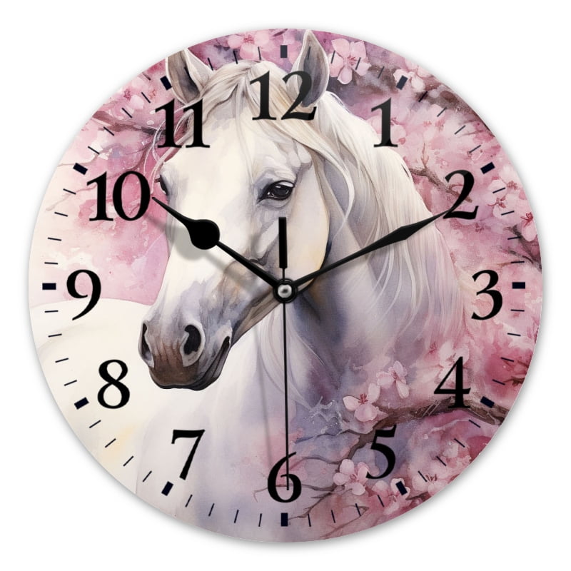 Battery Operated Analog Wall Clocks Non-Ticking Silent Modern Clock ...