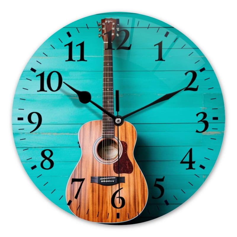 Battery Operated Analog Wall Clocks Non-Ticking Silent Modern Clock ...