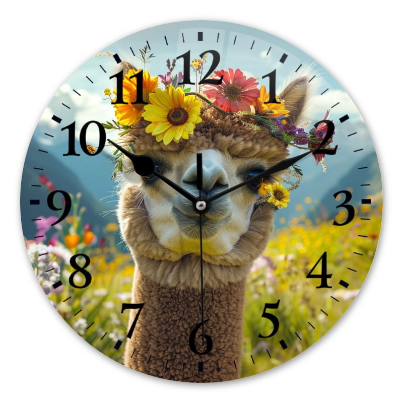 Battery Operated Analog Wall Clocks Non-Ticking Silent Modern Clock ...