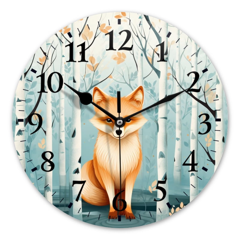 Battery Operated Analog Wall Clocks Non-Ticking Silent Modern Clock ...
