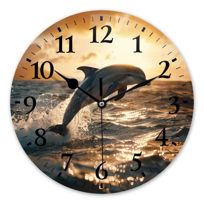 Battery Operated Analog Wall Clocks Non-Ticking Silent Modern Clock ...