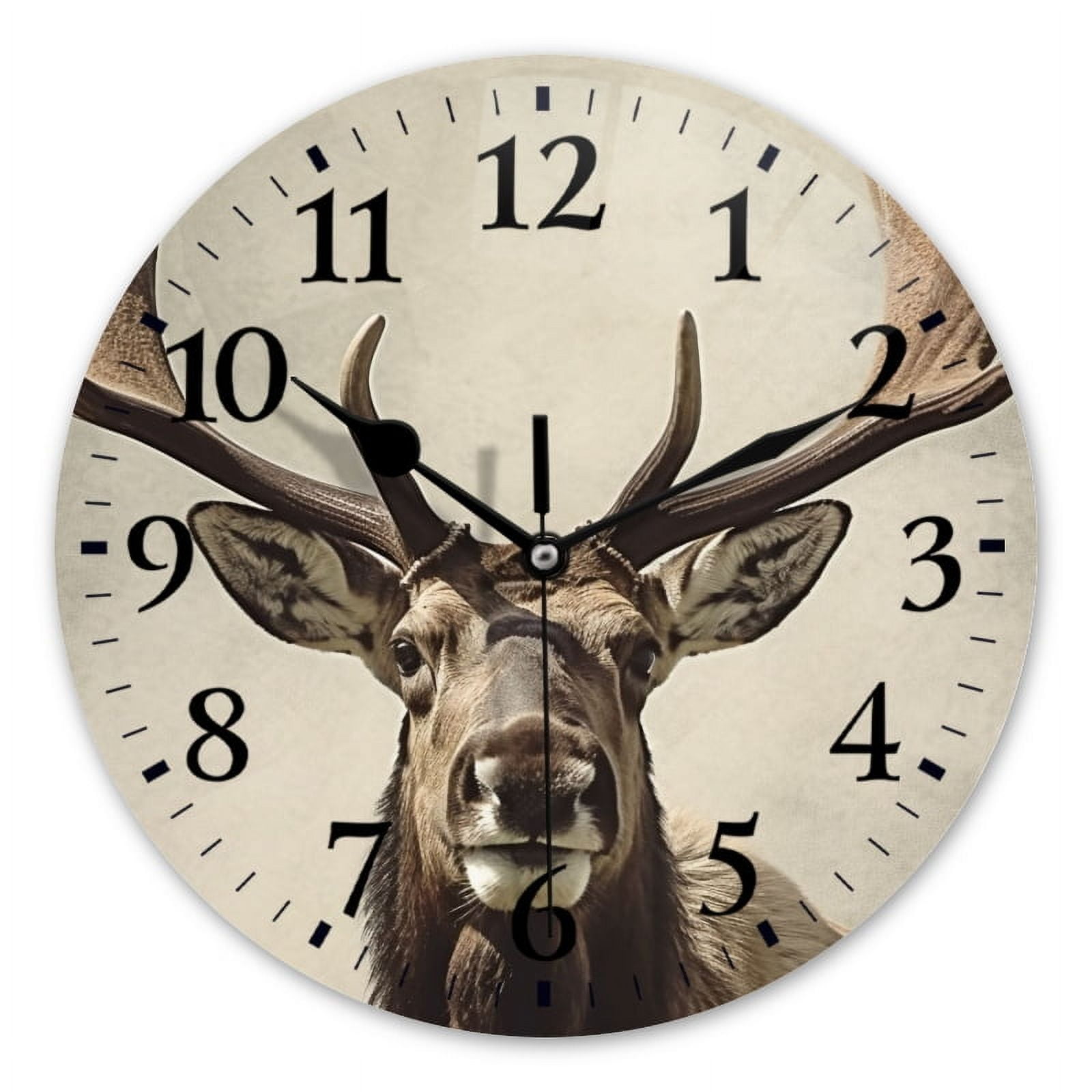 Battery Operated Analog Wall Clocks Non-Ticking Silent Modern Clock Decorative for Home,Office ...