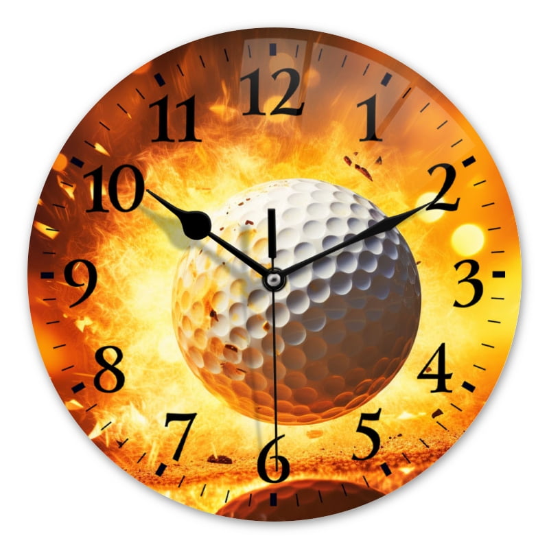 Battery Operated Analog Wall Clocks Non-Ticking Silent Modern Clock ...