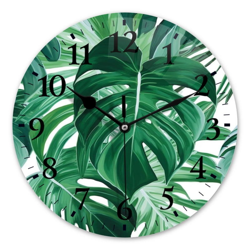 Battery Operated Analog Wall Clocks Non-Ticking Silent Modern Clock ...