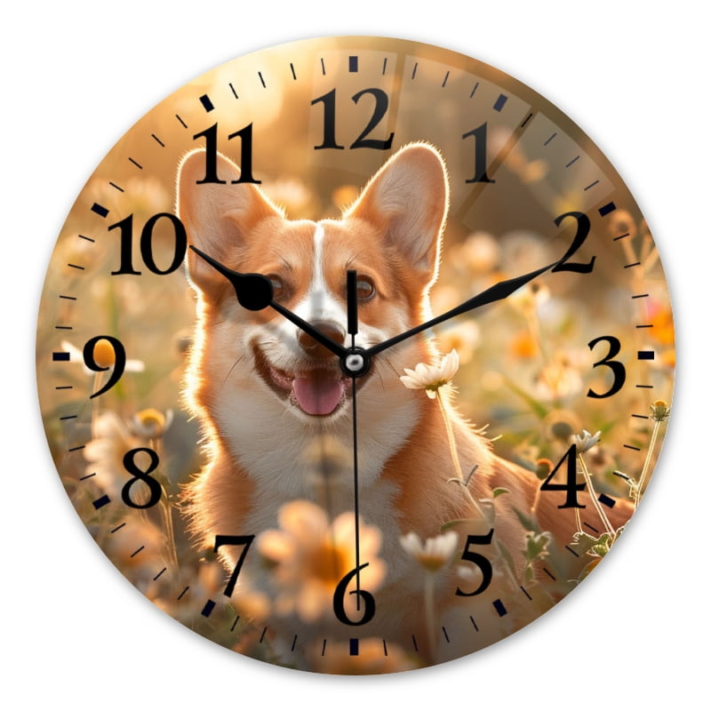 Battery Operated Analog Wall Clocks Non-Ticking Silent Modern Clock ...