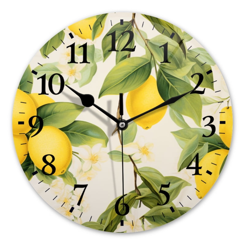 Battery Operated Analog Wall Clocks Non-Ticking Silent Modern Clock ...