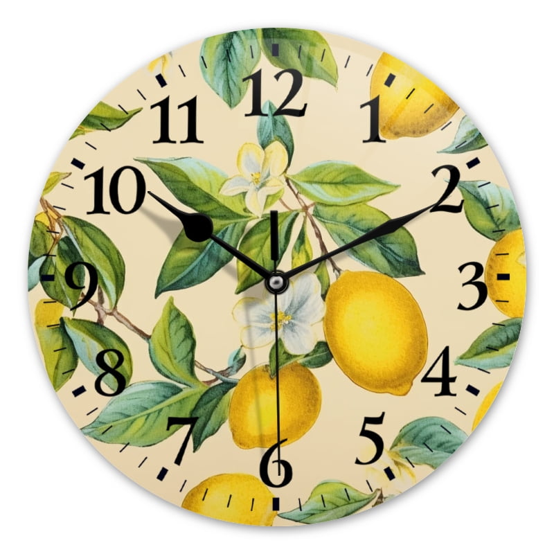 Battery Operated Analog Wall Clocks Non-Ticking Silent Modern Clock ...