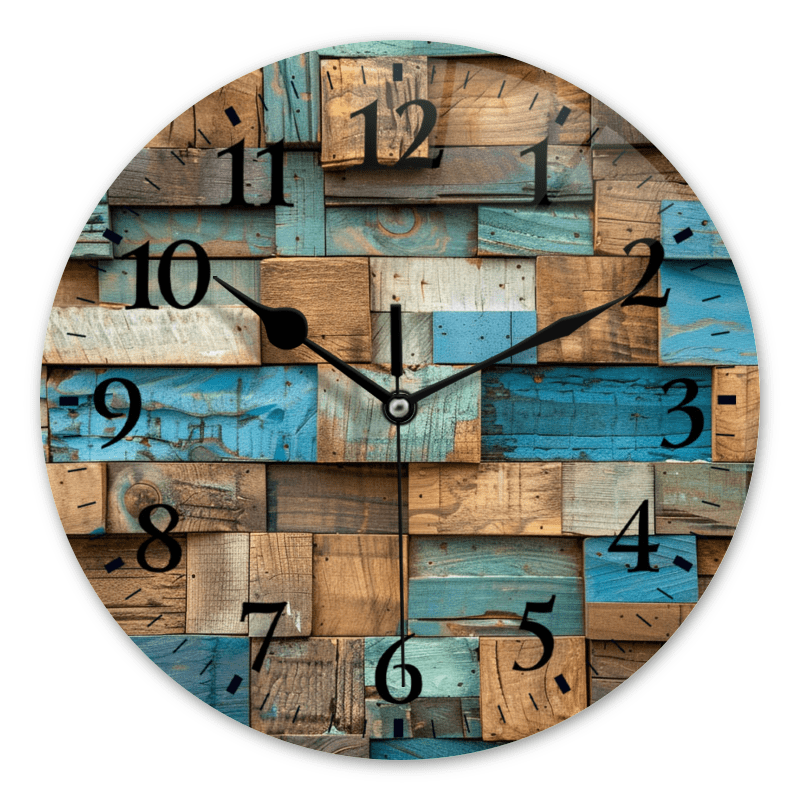Battery Operated Analog Wall Clocks Non-Ticking Silent Round Clock ...