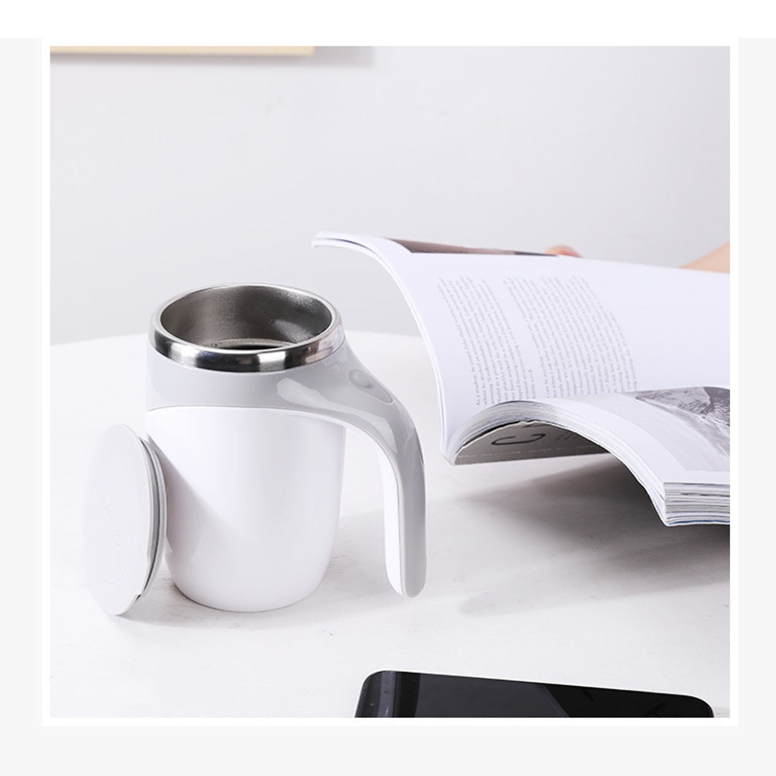 Battery-Operated Blender Cup 13oz, Portable Mixing Mug with 7000RPM ...