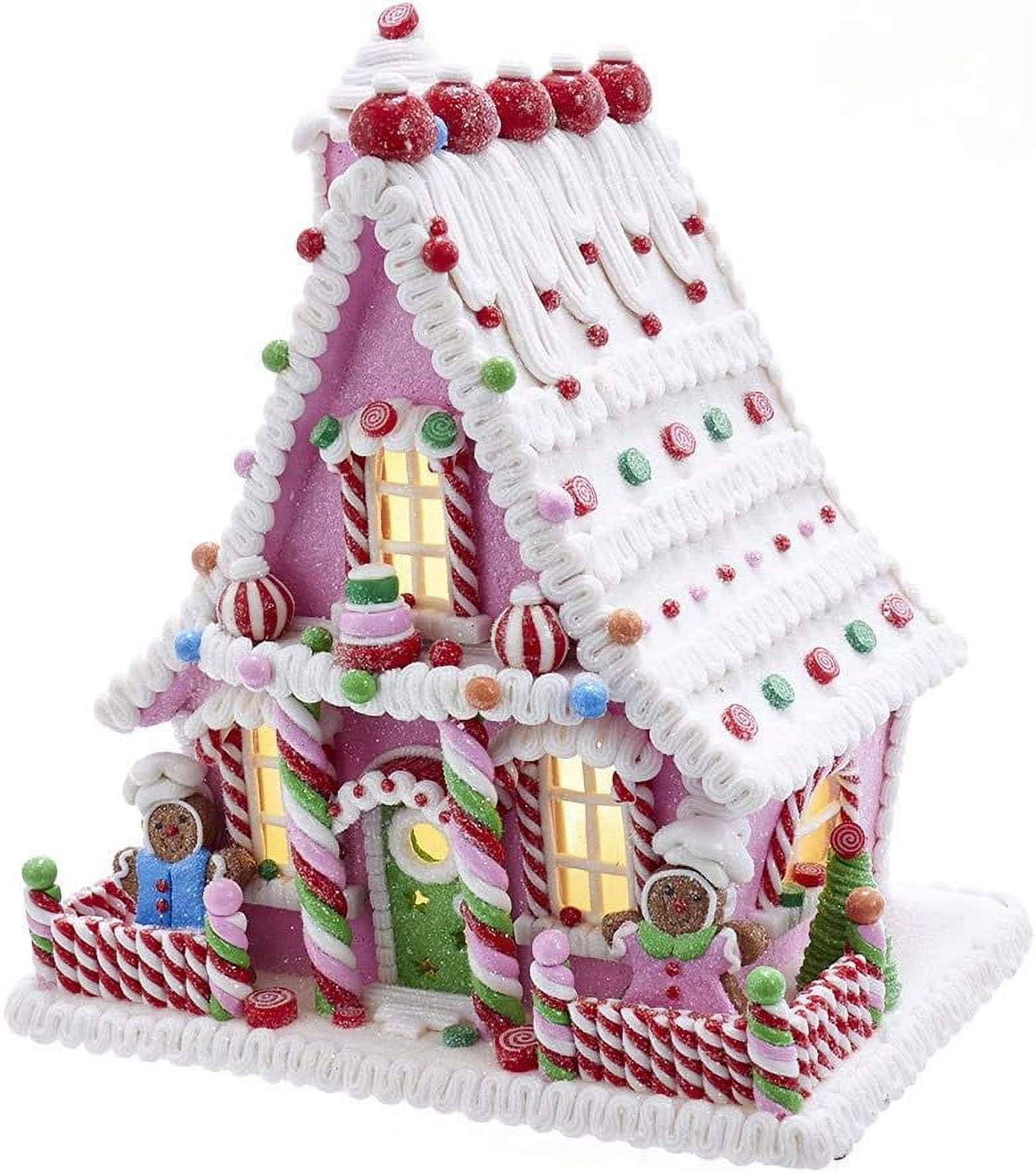 Battery-Operated Candy LED Gingerbread House Table Piece - Walmart.com