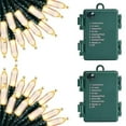 Tuojing 50 LED Christmas Lights with Timer, 18ft Battery Operated Mini ...