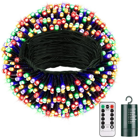 Battery Operated Christmas Lights, 33 FT 100 LED Mini String Lights ...
