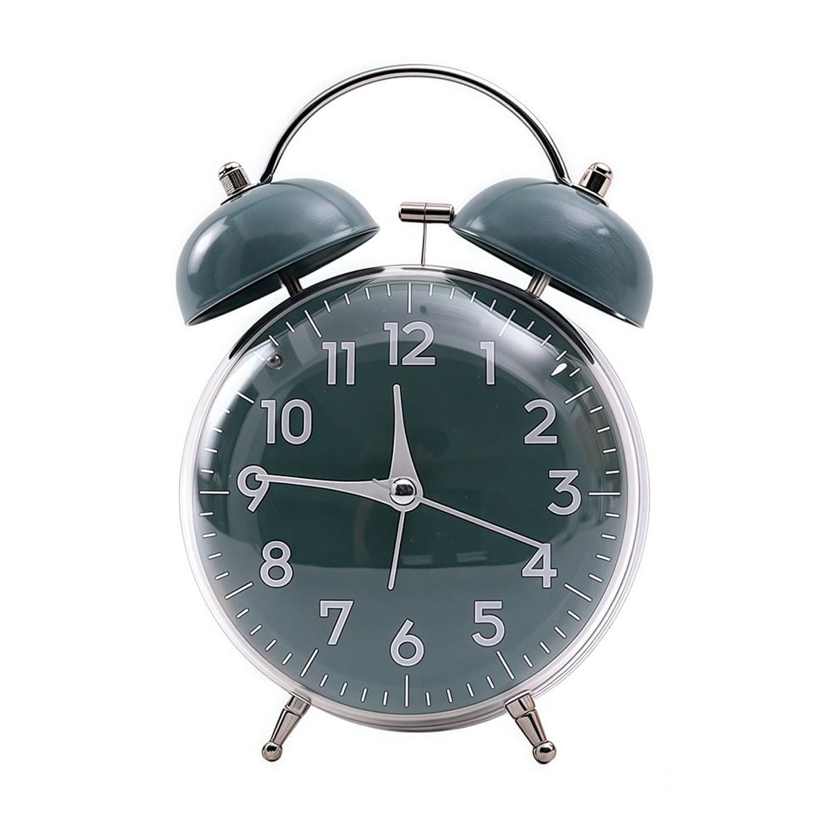 Battery Operated Clock Extra Loud Alarm Built-In Night Light Classic ...