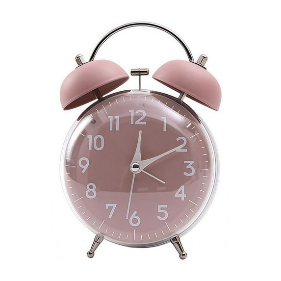 Battery Operated Clock Extra Loud Alarm Built-In Night Light Classic ...