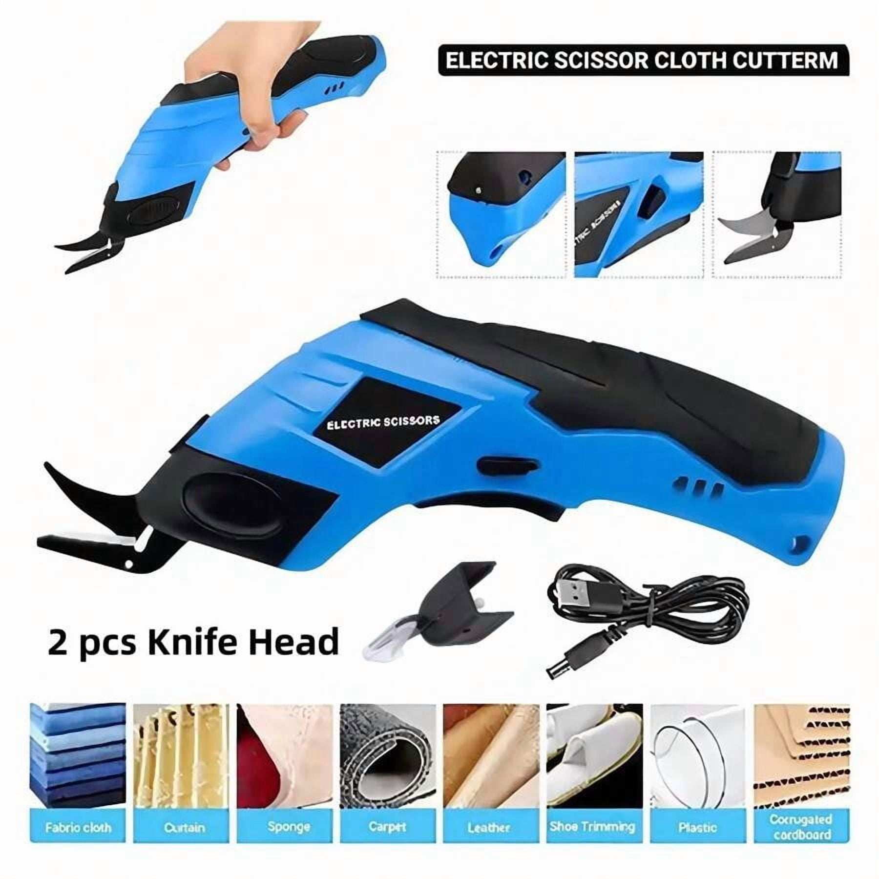 Battery Operated Cordless Electric Scissors, Cardboard Box Cutter Heavy ...