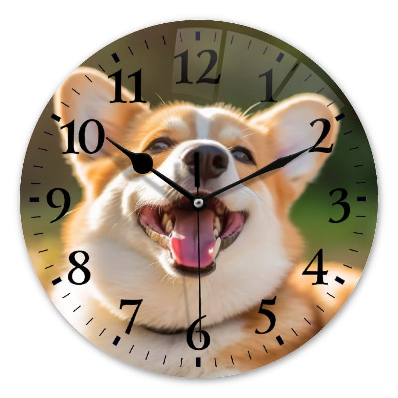 Non-Ticking Silent Wall Clocks Battery Operated Personalized Decor ...
