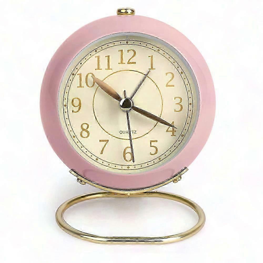 Battery Operated Desk Clock Silent Non Ticking Set Alarm - Walmart.com