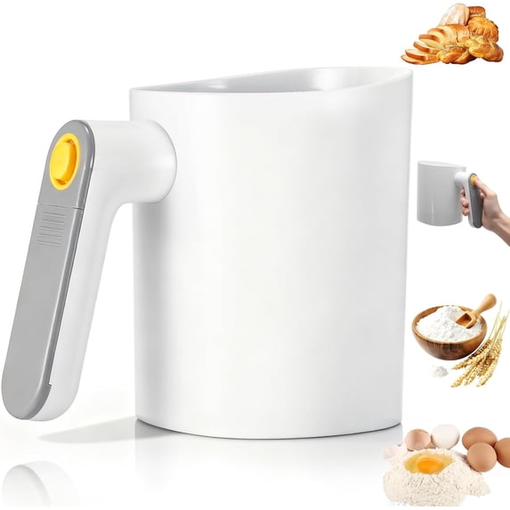 Battery Operated Electric Flour Sifter for Baking, Handheld Sifter with ...