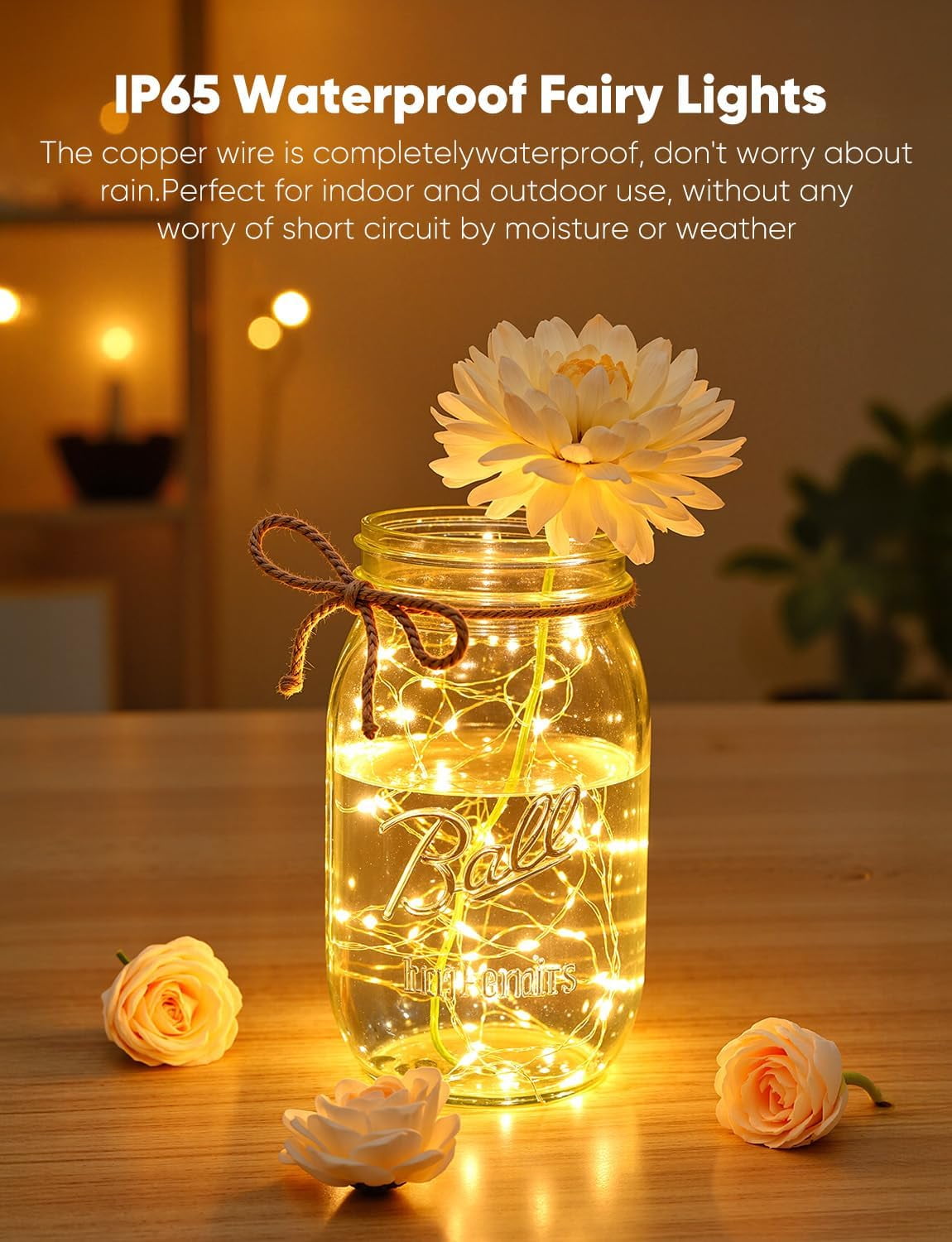 Battery Operated Fairy String Lights 14 Pack, 7Ft 20 LED Silver Wire ...