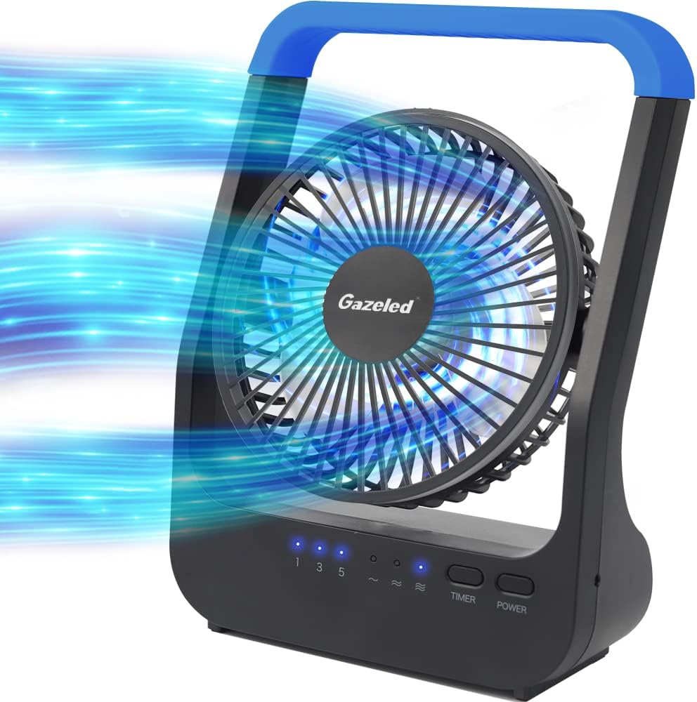 Battery Operated Fan, Camping Fan Battery Powered, Super Long Lasting ...