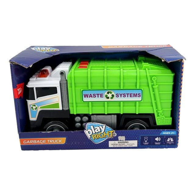 Battery Operated Garbage Truck Trash Truck with Lights and Sounds 12 ...