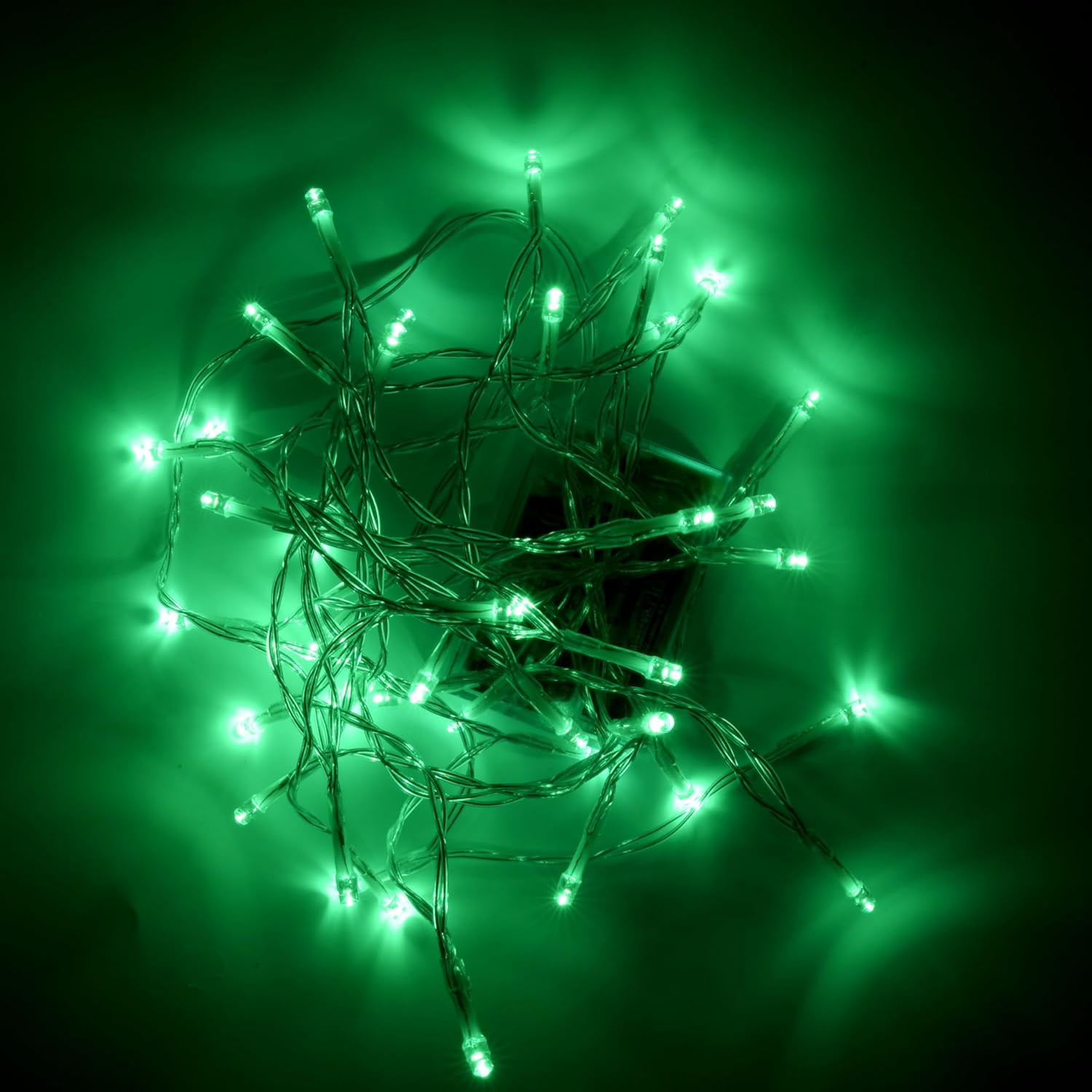 Battery Operated Halloween Lights, 6.6ft 20 LED Green Clear Wire Fairy ...