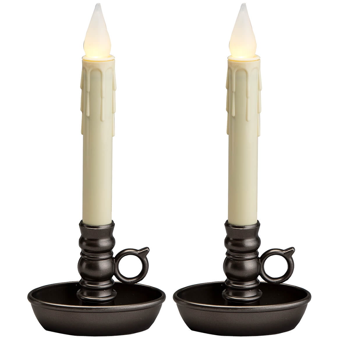 Battery-Operated LED Single Window Candle, Set of 2 - Walmart.com