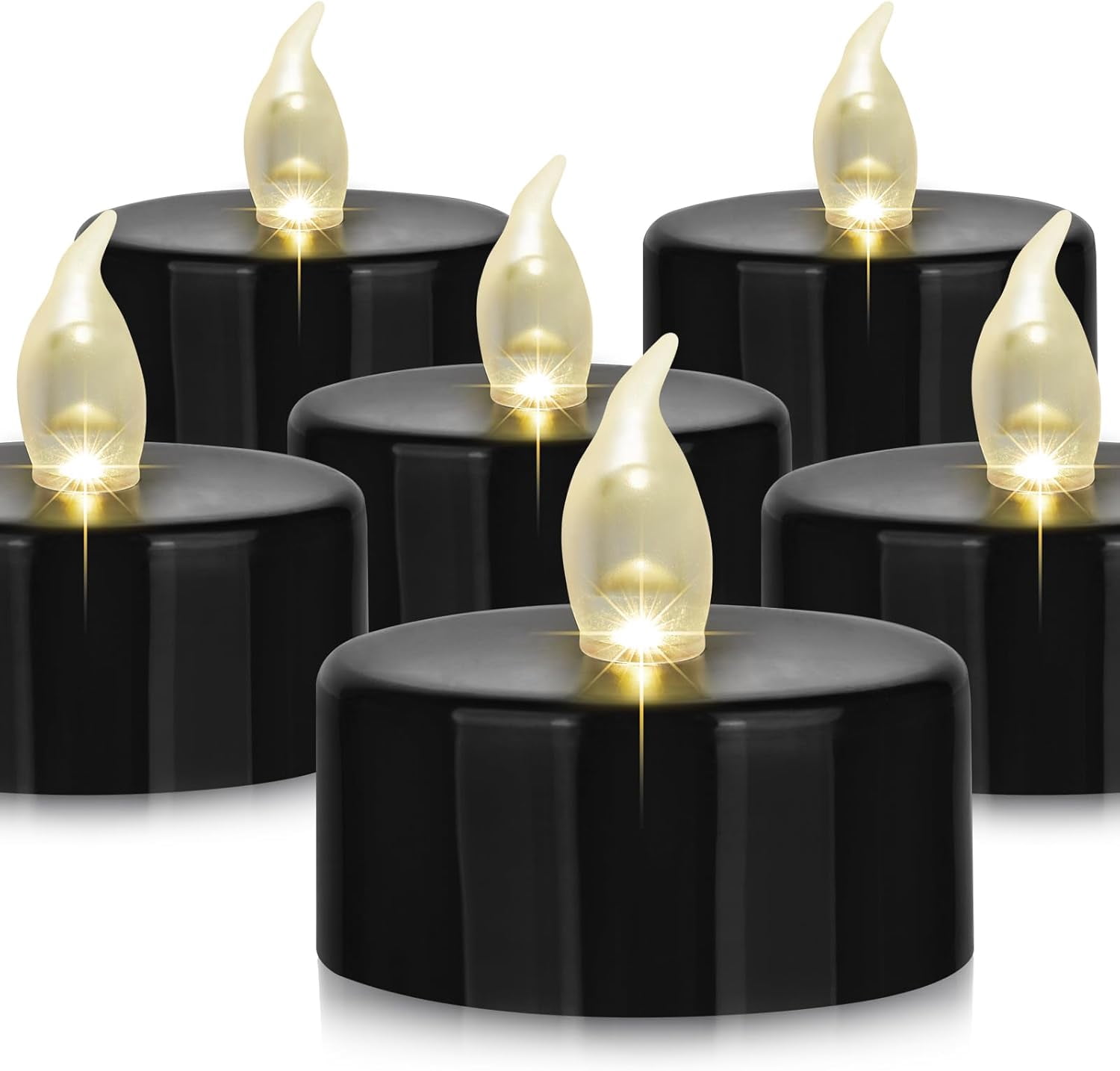 Battery Operated LED Tea Lights: 24PACK Flameless Votive Candles Lamp ...