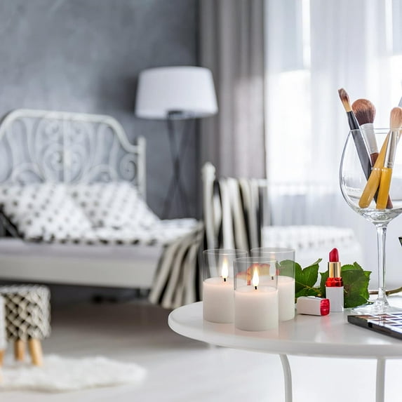 Battery Operated LED Votive Candles 12-Pack + Special Offer + Real Wax ...