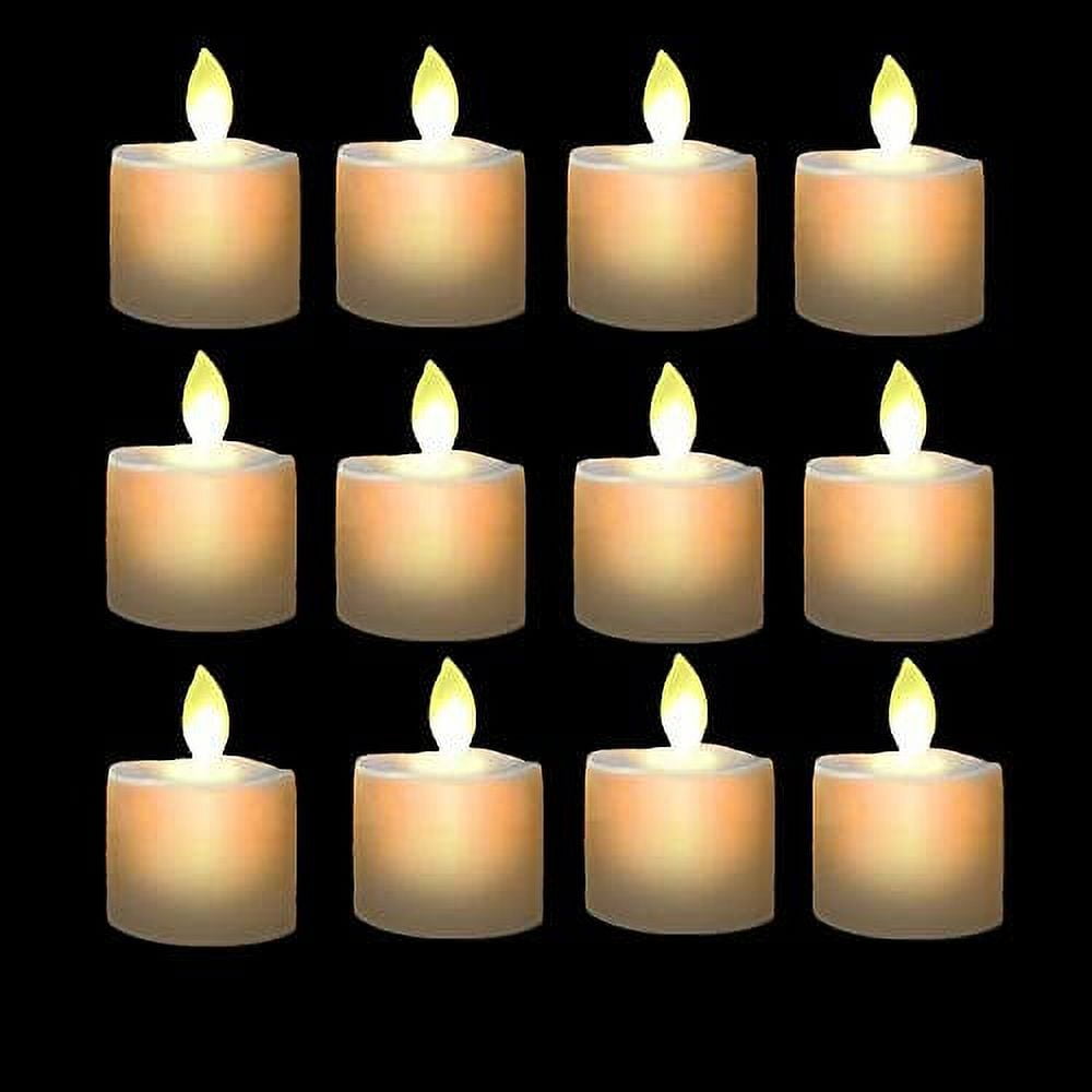 Battery Operated Led Tea lights Small Fake Votive Candles Bluk With ...