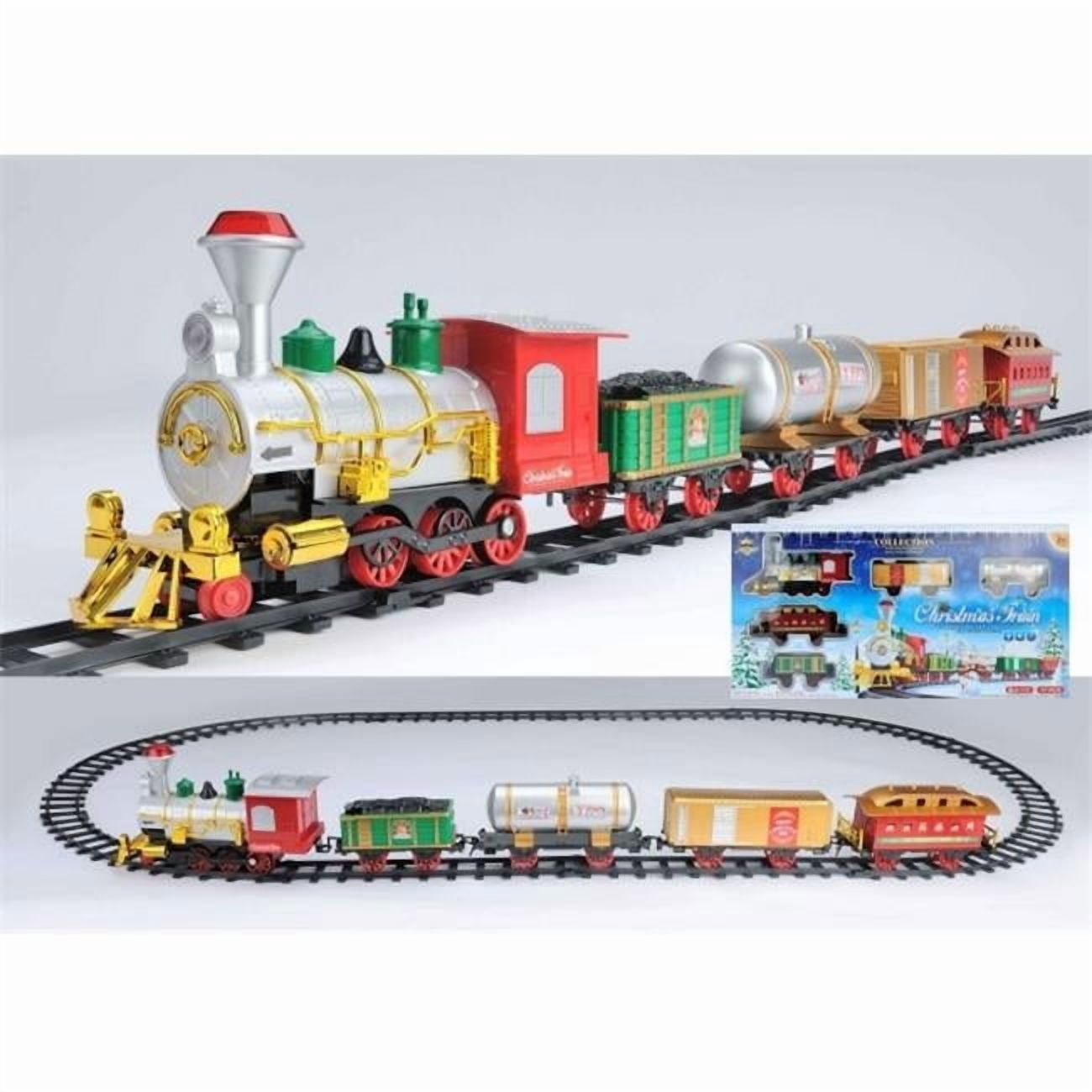 Battery Operated Lighted & Animated Christmas Express Train Set with ...