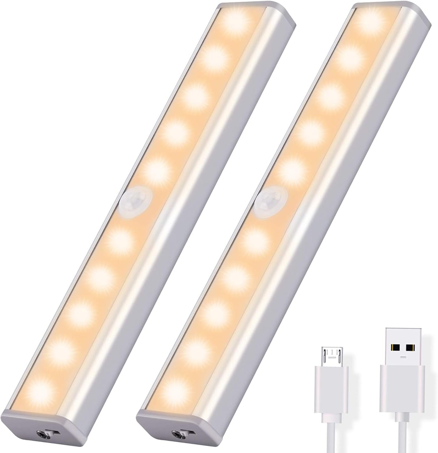 Battery Operated Motion Sensor Closet Lights, Rechargeable Under ...