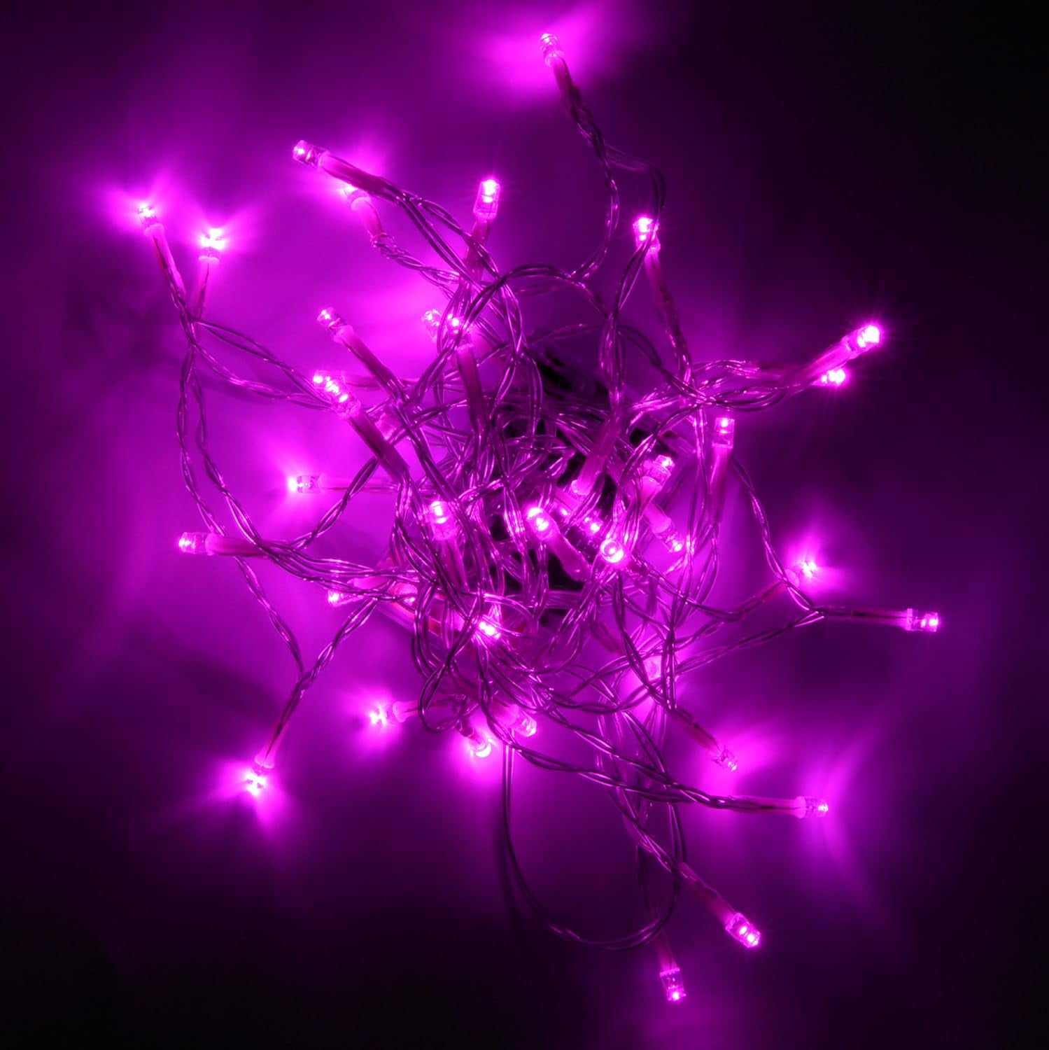 Battery Operated Pink Fairy Lights, 10ft 30 LED Clear Wire Fairy String ...