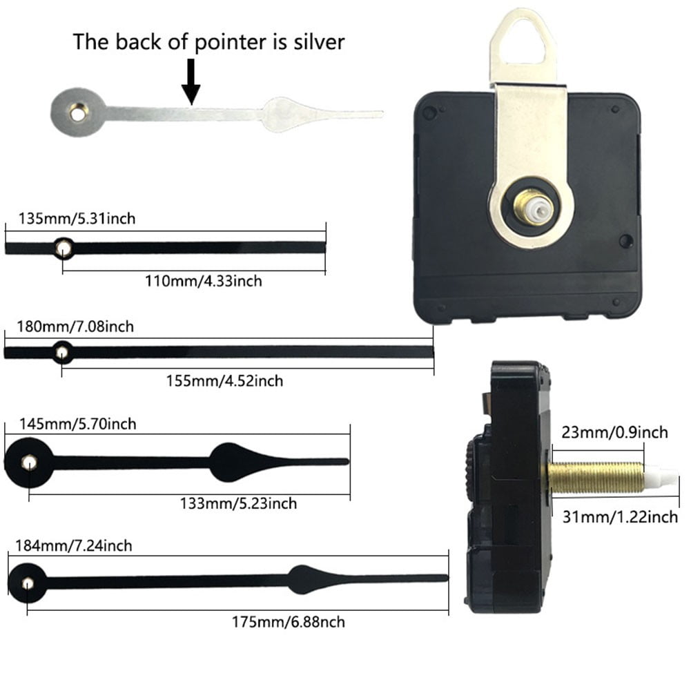 Battery Operated Quartz Clock Movement Mechanism Kit for Wall Clocks ...