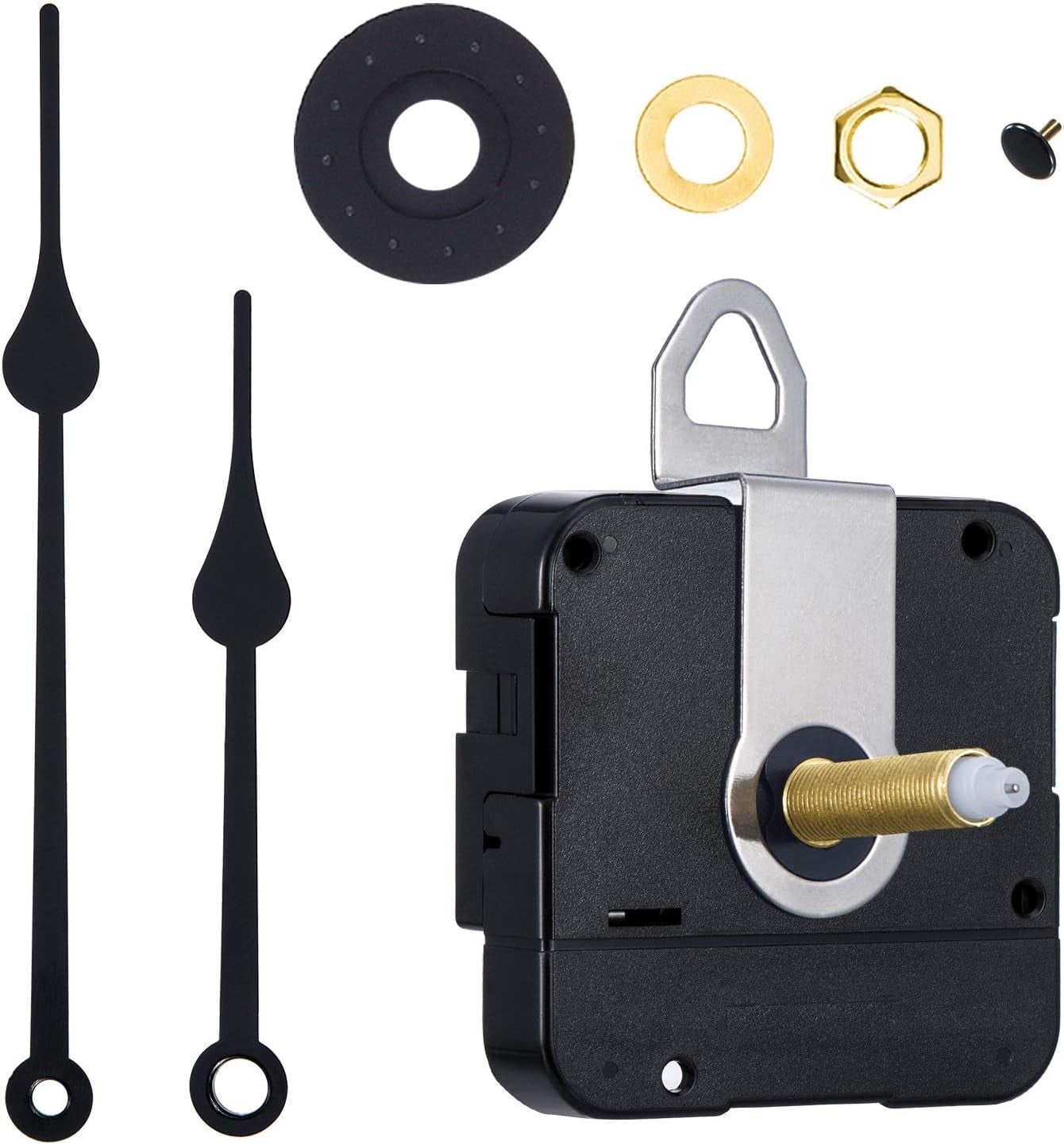 Battery Operated Quartz Clock Movement, Plastic & Aluminum DIY Repair ...