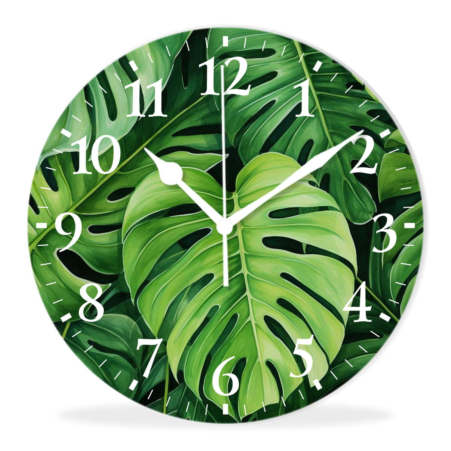 Battery Operated Quartz Wall Clocks Non-Ticking Silent Modern Wall Clocks Decorative for Office ...